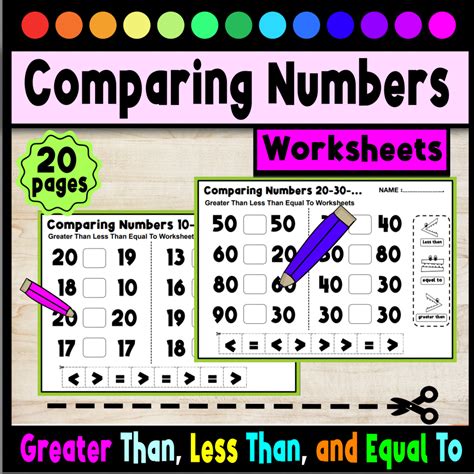 Comparing Numbers Activities Worksheets On Greater Than Less Than And Equal To Made By Teachers