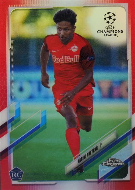 Karim Adeyemi 2020 Topps Chrome Uefa Champions League Red Refractor 99