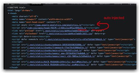 Why Next Js Auto Injected GA Google Analysis Code After Project