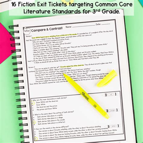 3rd Grade Reading Comprehension Exit Tickets MagiCore
