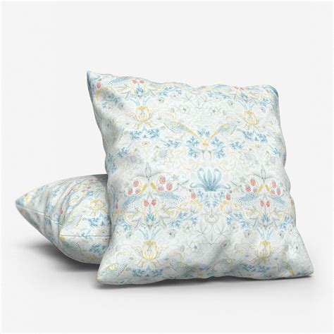 William Morris Strawberry Thief Linen And Plum Cushion Blinds Direct
