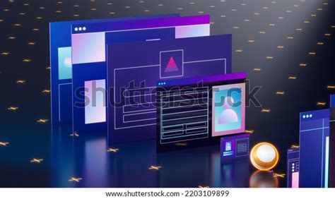 Abstract 3d Windows User Interfaces Business Stock Illustration 2203109899 Shutterstock
