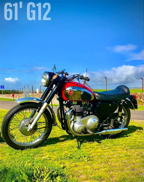 Old 1961 Matchless G12 💙🇬🇧💙 The 1961 Matchless G12 Was A 646cc