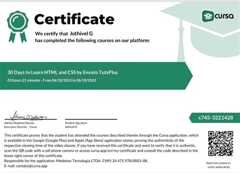 Jothivel G On Linkedin Excited To Announce I Have Successfully Completed Html And Css This