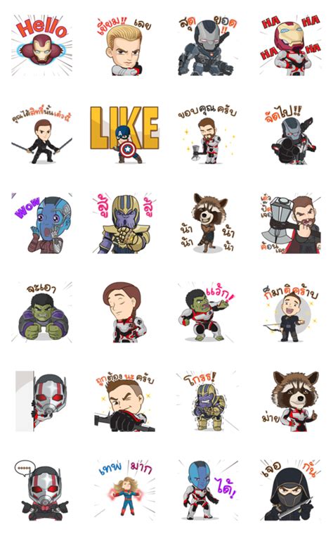 อเวนเจอร์ส เผด็จศึก X จั๊มบุกก้า สติ๊กเกอร์ไลน์ป๊อปอัพ ของแท้ 100 ลิขสิทธิ์แท้ ไม่มีวันหมดอายุ