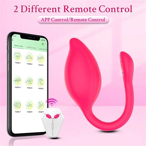 Wearable 9 Frequency Cell Phone App Remote Control Female Vibrator