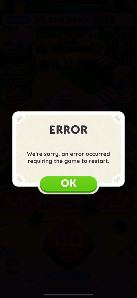 is anyone s game not loading r monopoly go