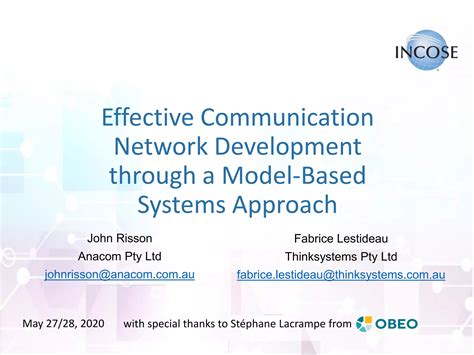 Effective Communication Network Development Through A Model Based