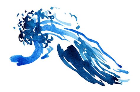 Watercolor Wave Sketch Stock Illustration Download Image Now Art