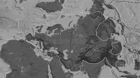 Eurasian Plate Outlined Patterson Cylindrical Bilevel Stock Illustration Illustration Of