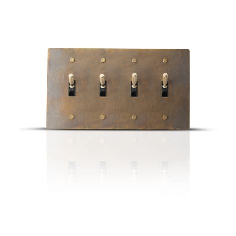 Handcrafted Antique Brass Light Switch Plate Elegant Toggle Switch Cover Available In Single