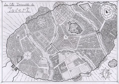 Detailed City Map Drawing