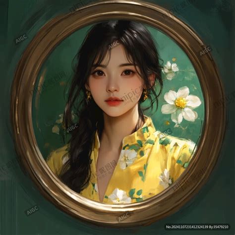 Ai创作图厚涂头像 头像约稿 写实人物插画 头像插画定制 厚涂少女 板绘少女 半身头像板绘 板绘少女插画 照片转手绘 插画头像 美少女重绘 插画人像 原创厚涂 少女头像插画 新人头像nipic