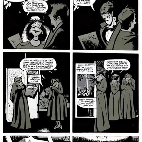 Six Vignettes Comic Comic Style In Black And White Garfield Comic