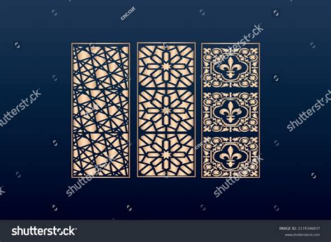 Decorative Elementsborder Frame Borders Pattern Islamic Stock Vector
