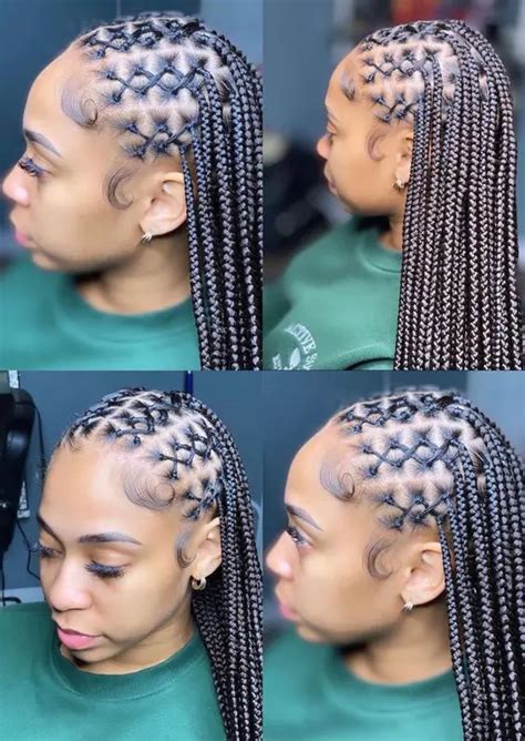60 Trendy Criss Cross Knotless Braids Hairstyles In 2024