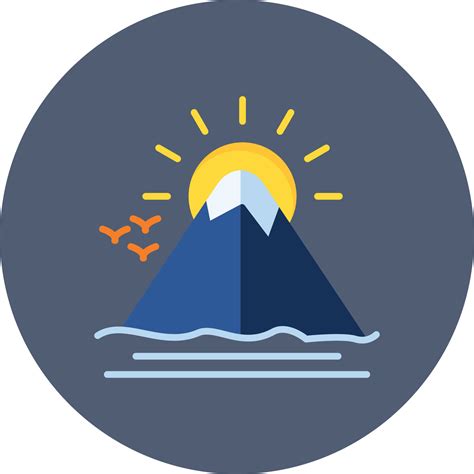 Fuji Flat Circle Multicolor 9997967 Vector Art At Vecteezy