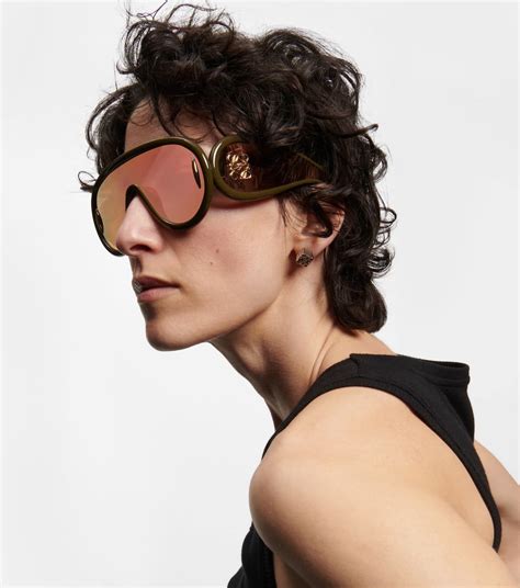 Oversized Aviator Sunglasses In Pink Loewe Mytheresa