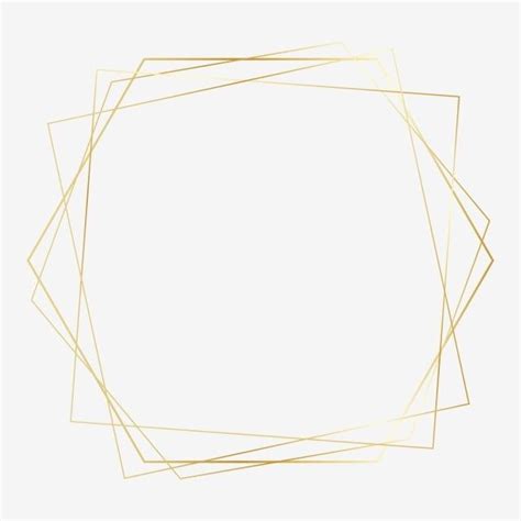 золотая рамка клипарт Png элемент вектора Png открытка Ly Frame