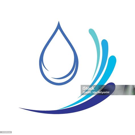 Desain Ilustrasi Logo Tetesan Air Ilustrasi Stok Unduh Gambar