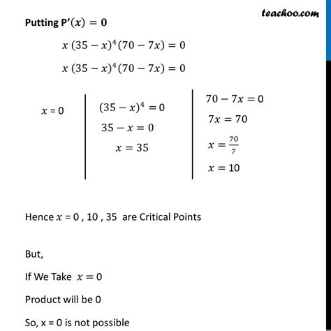 Ex 6 3 15 Find X And Y Sum Is 35 And X2 Y5 Is Maximum
