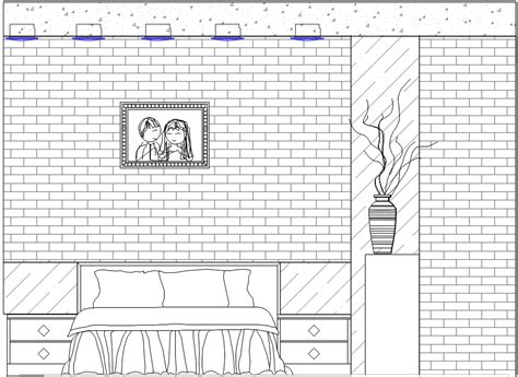 Bedroom Elevation Design Cad Drawing Is Given In This Cad File