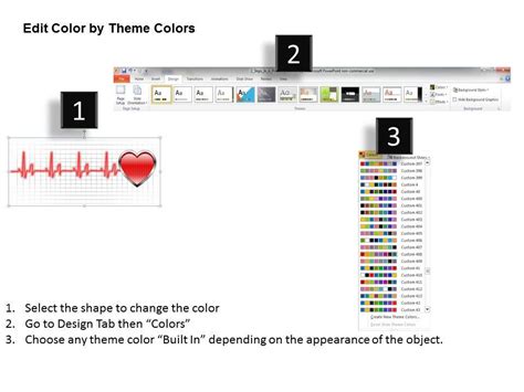 Heart Cardiogram Powerpoint Template Slide Presentation Powerpoint