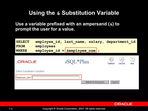 Producing Readable Output With Isqlplus Oracle Data Base Ppt