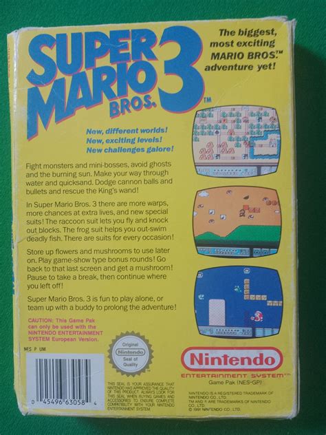 Super Mario Bros 3 Nintendo 8 Bit Spel Köp På Tradera 588023826