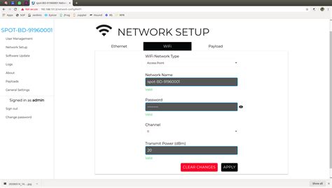 spot platform configuration — spot ros user documentation 0 0 0