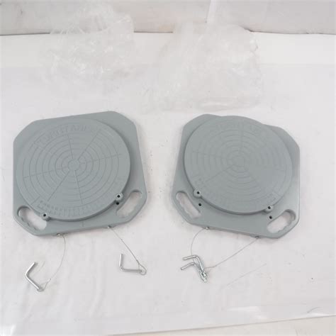 Pair Front End 2 Ton Wheel Car Alignment Tool Turn Plates Oneclick