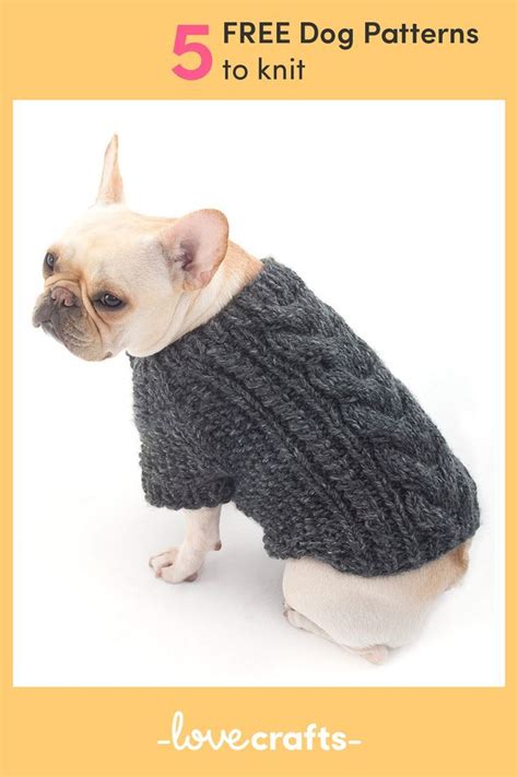 Top 5 Free Dog Sweater Knitting Patterns Knit Dog Sweater Large Dog