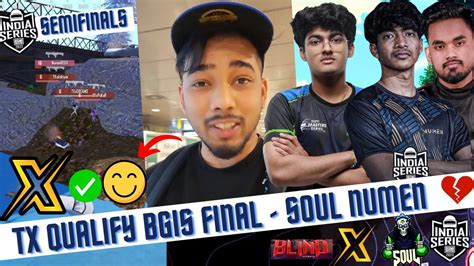 Bgis Scout 😍 Tx Finals Soul Qualify Cutoff Numen 💔 Youtube