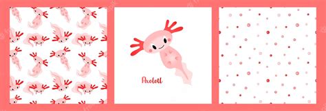 Premium Vector A Set Of Patterns And Posters With Cute Cartoon