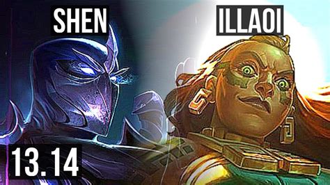 Shen Vs Illaoi Top 2010 70 Winrate Na Master 1314 Youtube