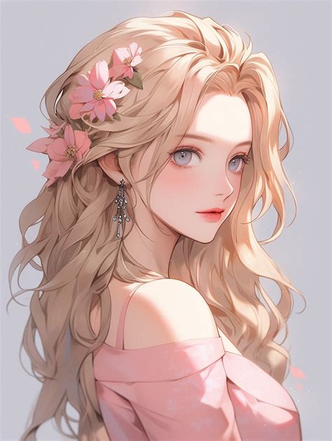°anime Girl° Blonde Hair Characters Anime Red Hair Woman With