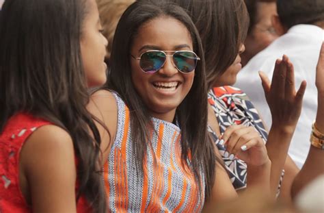 Sasha Obama Called A Model As She Wows In Red Dress At Her Sweet