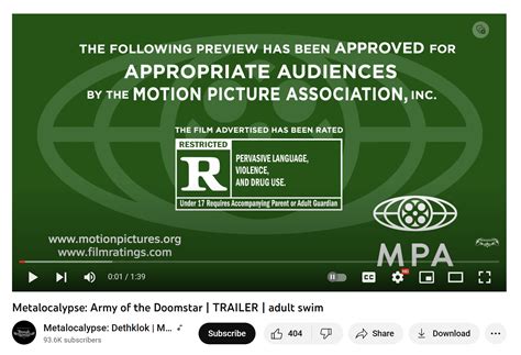 Mild Disappointing Spoilers From The Mpaa Rating Rmetalocalypse