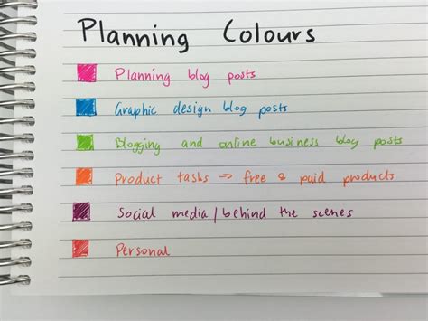 Planner Organization How To Color Code Your Planner So Youll Actually Use It Effectively