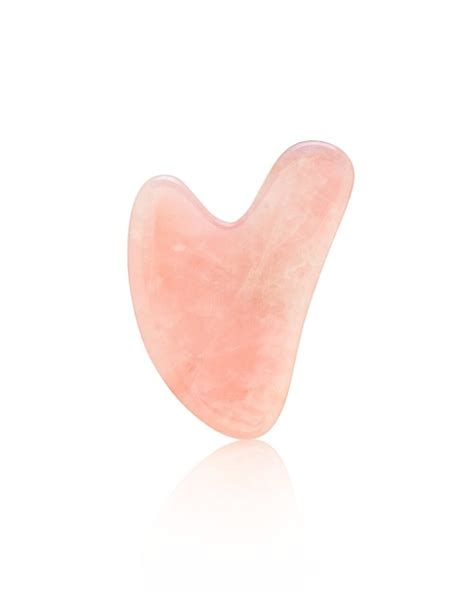 Rose Quartz Gua Sha Facial Sculpting Tool Orli Massage Candles