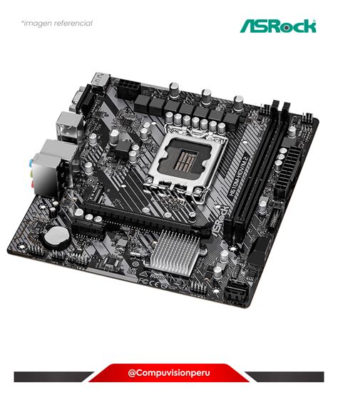PLACA ASROCK H610M HDV M 2 R2 0 INTEL H610 LGA 1700 DDR4 M 2 SATA3 0