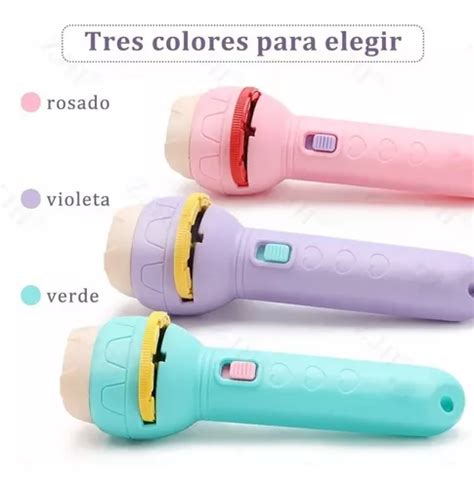 Proyector Dibujos Animados Linterna Lámpara De Noche Niños