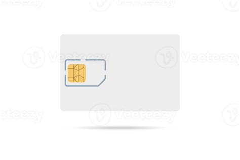 Sim Card Object Realistic Icon 30214041 Png
