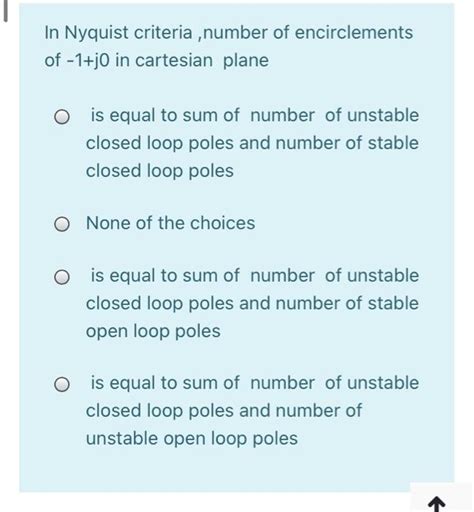 Solved In Nyquist Criteria Number Of Encirclements Of