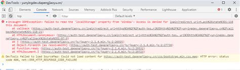 Failed To Read The Localstorage Property From Window Yg