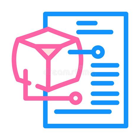 Modeling Data Science Color Icon Vector Illustration Stock Vector