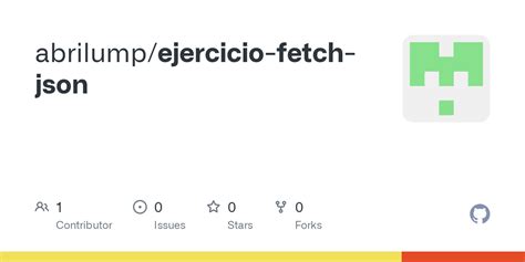 GitHub Abrilump Ejercicio Fetch Json