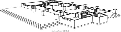 House Building Sketch Stock Vector Royalty Free 222800620 Shutterstock