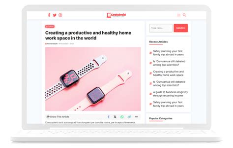 Modern Discover Blog Template For GeneratePress Premium CodeWP
