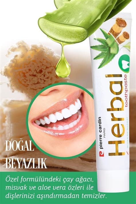 Pierre Cardin Aloe Vera And Misvak And Çay Ağacı Özlü Bitkisel Diş Macunu